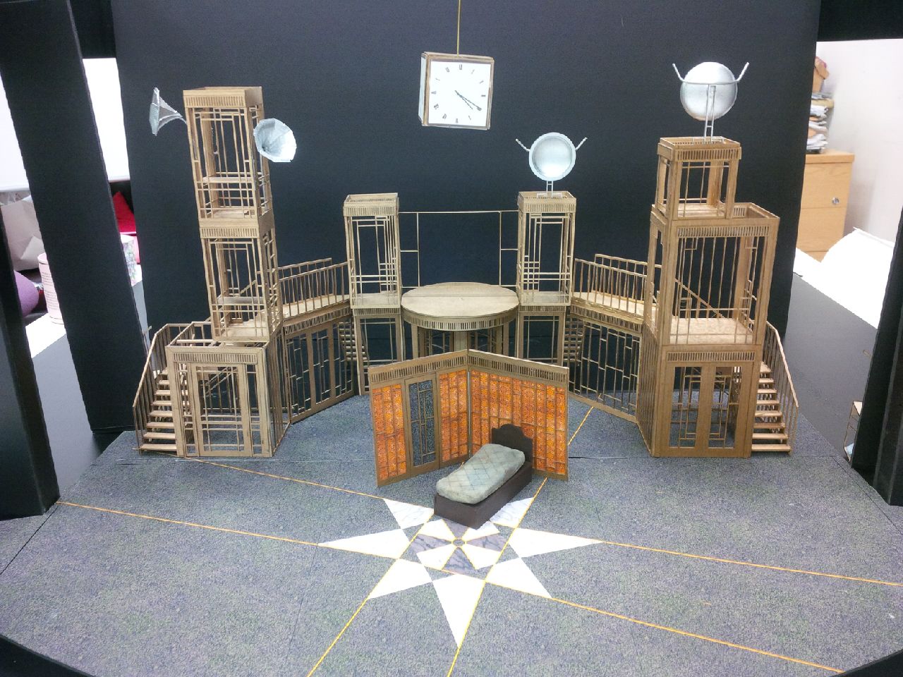 Model Box Showing Ramps On The Moon
